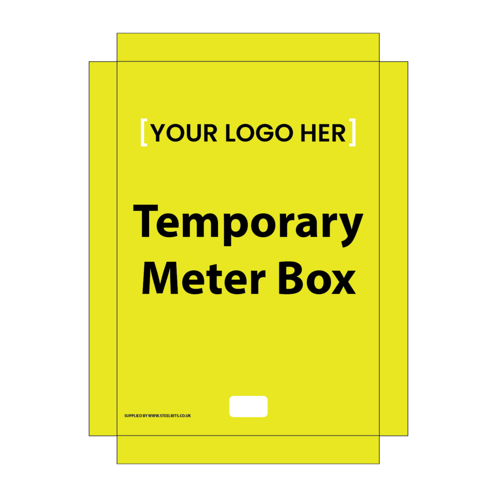 Temporary Meter Box Cover Branded (8 pack) - Steelbits