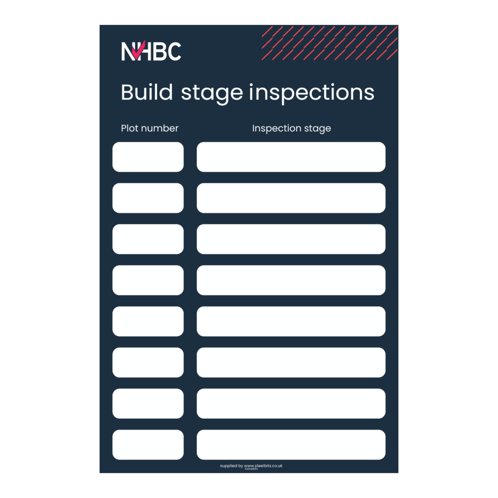 NHBC Build Stage Inspection - Steelbits